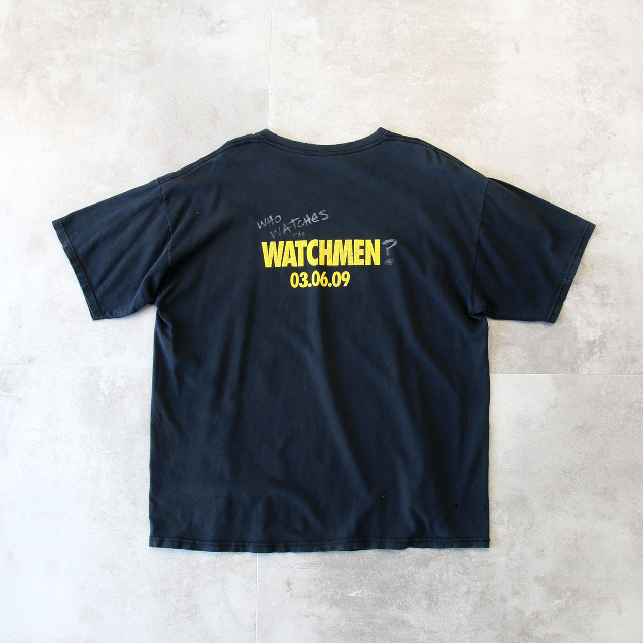 POST JUNK / 00’s WATCHMEN Damaged Promo T-Shirt [XL]