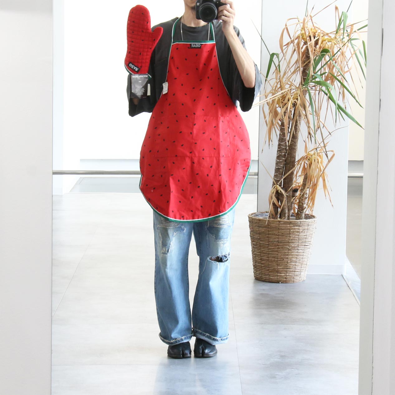 POST JUNK / 90’s KITCHEN GEAR / L.L.BEAN Apron & Mitten Made In U.S.A ...