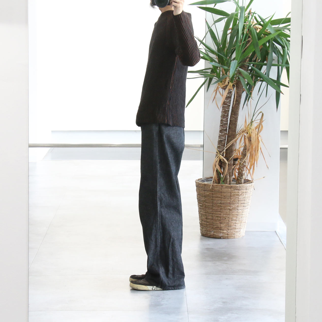 POST JUNK / 00’s～ TITTO BLUNI Asymmetrical Side Zip Sweater [M]